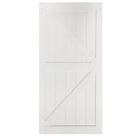 Usa glisanta, din MDF laminat, design BD52K, alb, 870/2130 mm - Regata